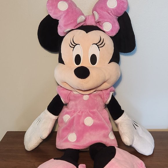 Disney | Toys | Original Disney Minnie Mouse Jumbo 28 Plush Doll Pink ...